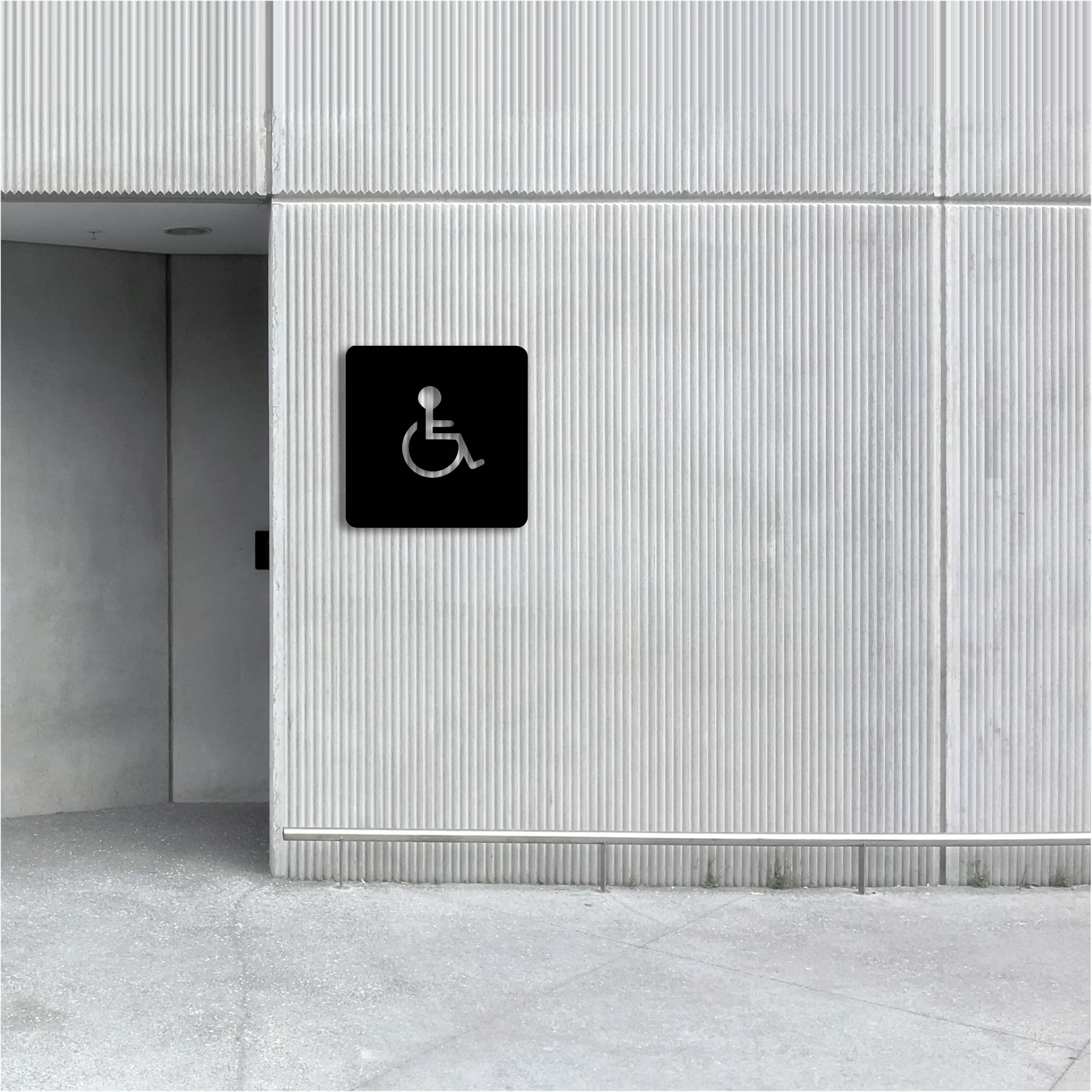 DISABLED RESTROOM SIGN METAL WALL ART – CS HOME